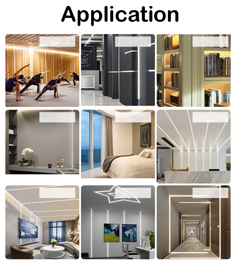 Optim-Tec | 10pcs 6.6ft/2M Each Aluminum Channel for LED Strip Lights Black Track and Cover