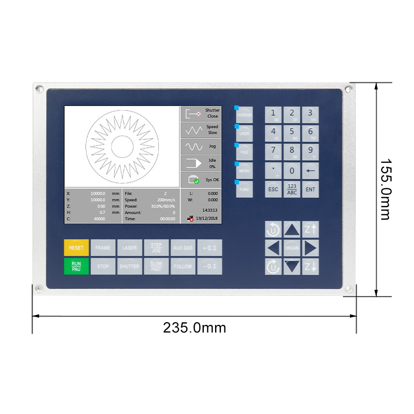 Optim-Tec | Ruida RDC6563FP Fiber and Co2 Laser Controller Card System ...