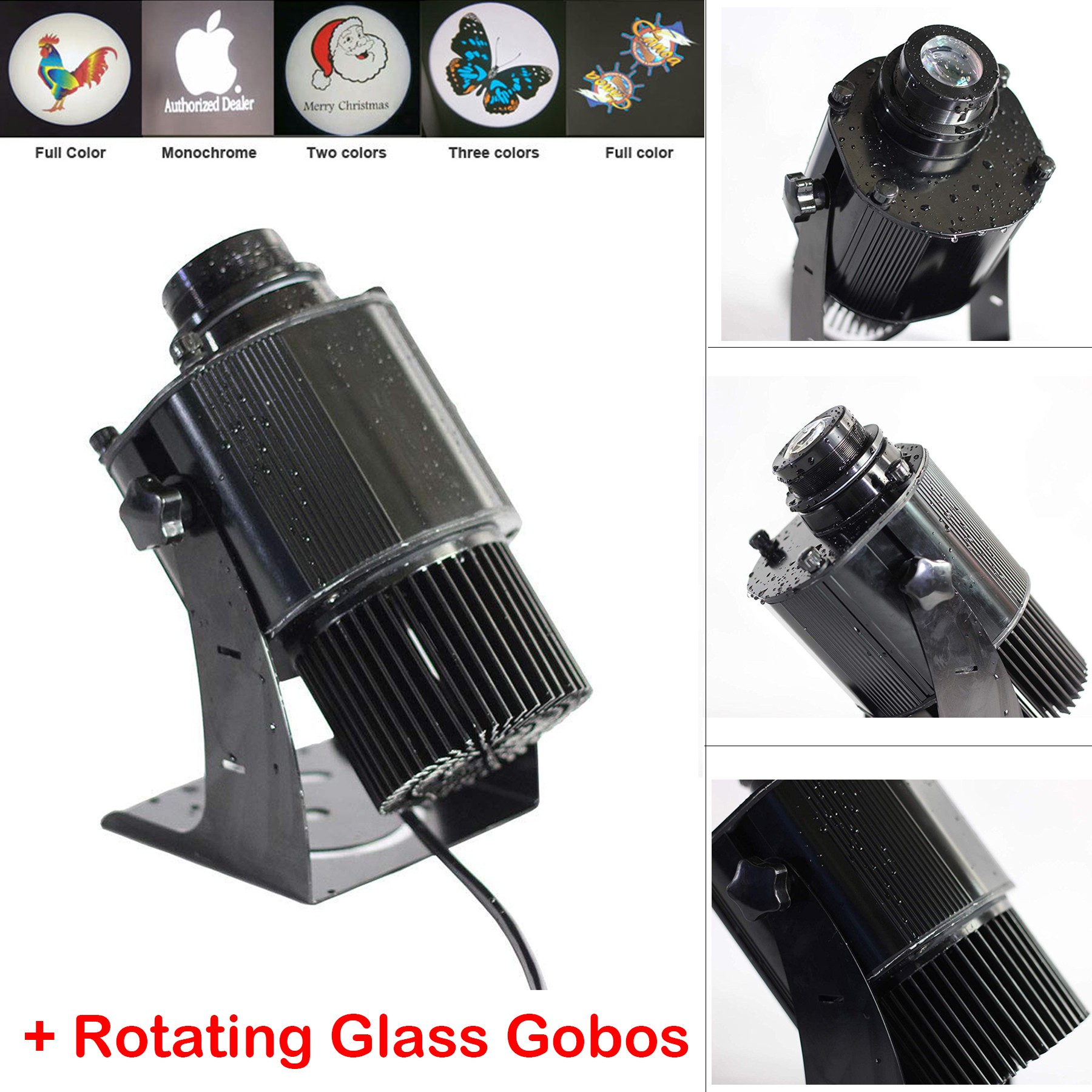 Optim-Tec | 40W Outdoor LED Rotating Gobo Advertising Logo Projector ...