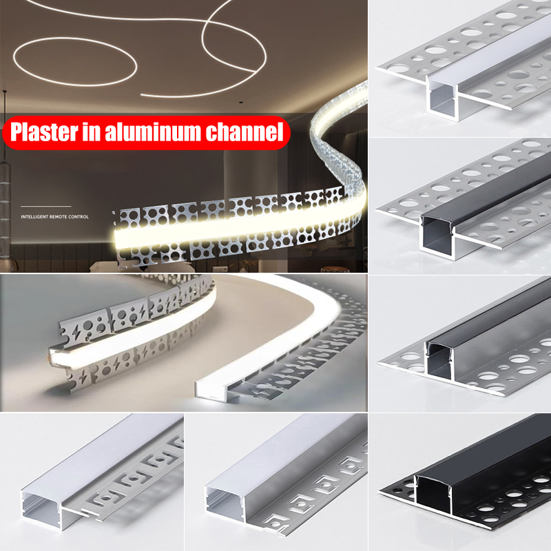 Optim-Tec | 2.5m (8.2ft) Trimless Recessed LED Aluminum Channel with ...